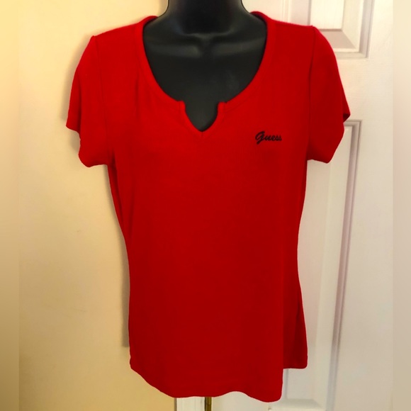 Guess | Tops | Vintage Guess Red T Shirt | Poshmark